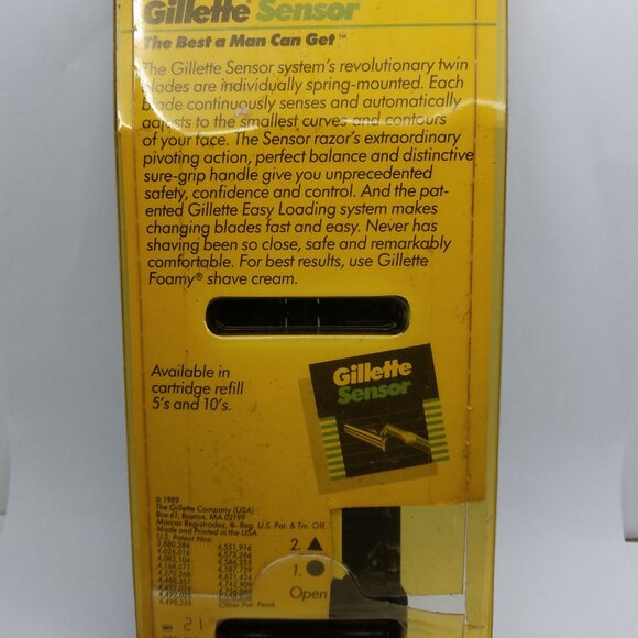 gillette | Other | Original Gillette Sensor Razor Metal Handle ...